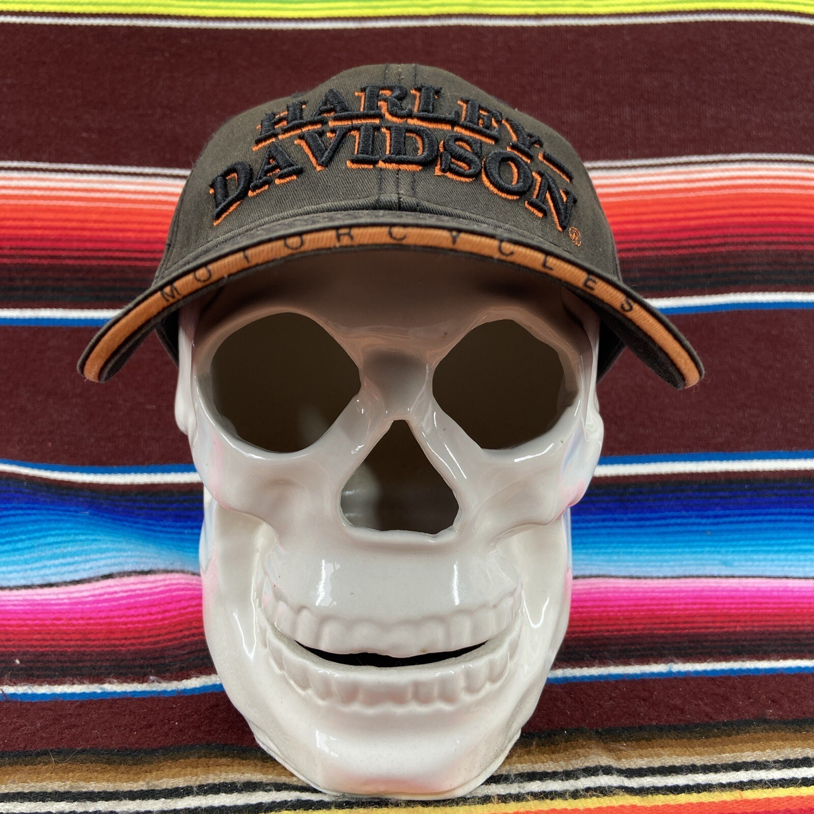 Harley Davidson Motorcycles Mens Hat Strap Back Baseb… - Gem