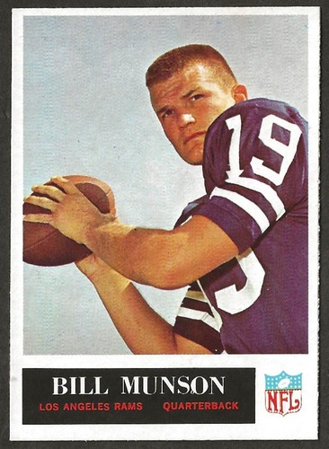 1965 Philadelphia #93 BILL MUNSON Los Angeles Rams ROOKIE - NM+ | eBay