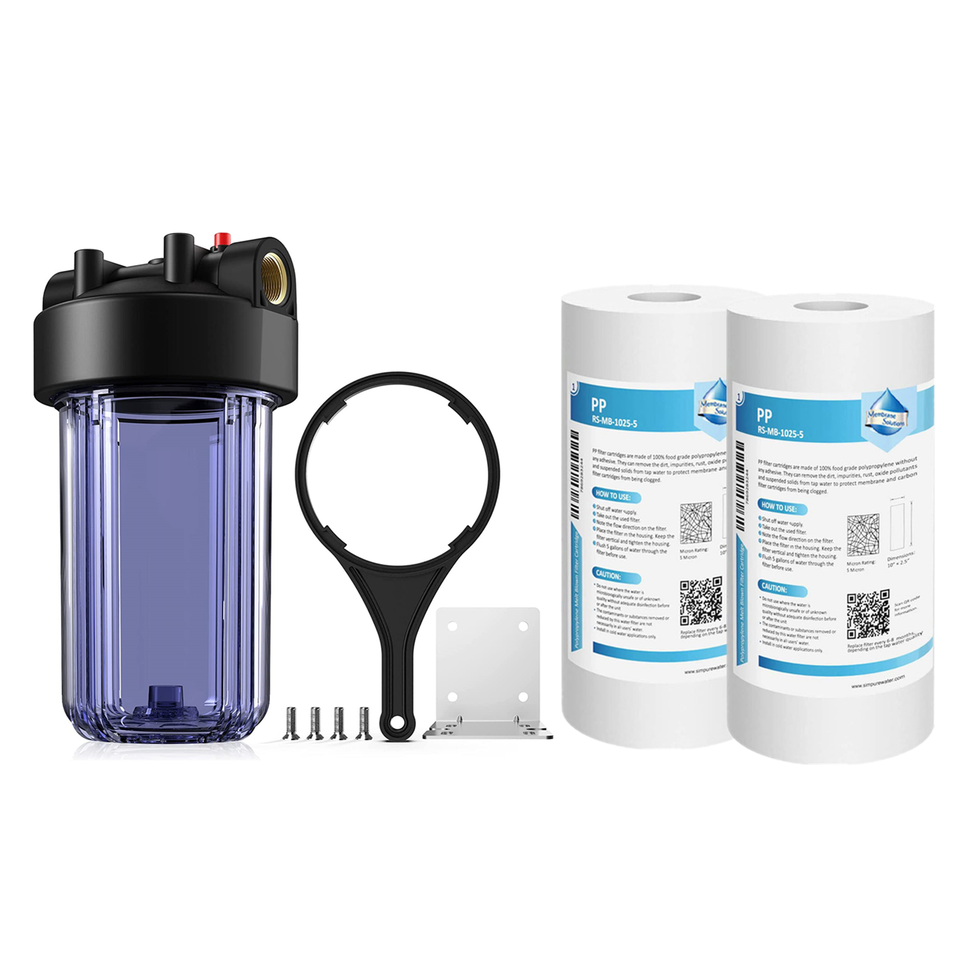 10 Inch Clear Whole House Water Filter Housing System 10" x4.5 ...