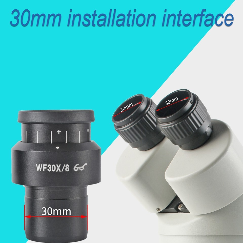 WF30X/8 High Eyespots Wide-Field Microscope Eyepiece Mount Interface ...