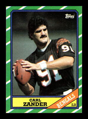 Carl Zander 1986 Topps NFL Football #264 RC Rookie Cincinnati Bengals ...