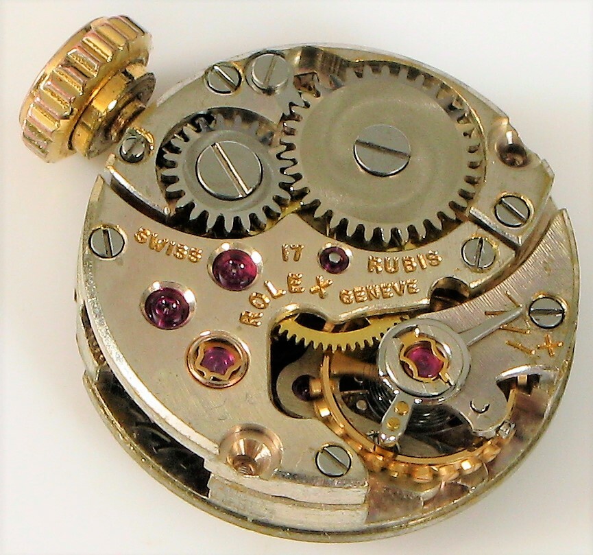 VINTAGE LADIES ROLEX PRECISION WRIST WATCH 18K YELLOW GOLD CASE ...