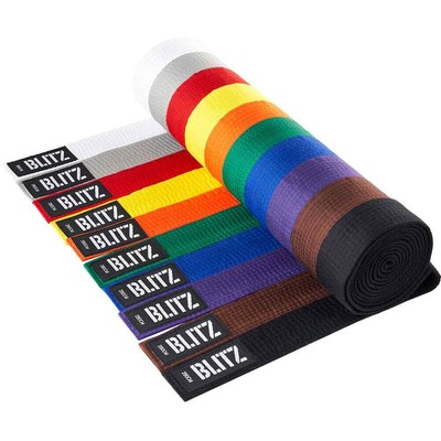 Blitz Plain Coloured Rank Belt Karate Judo Rank Colour Belt | eBay