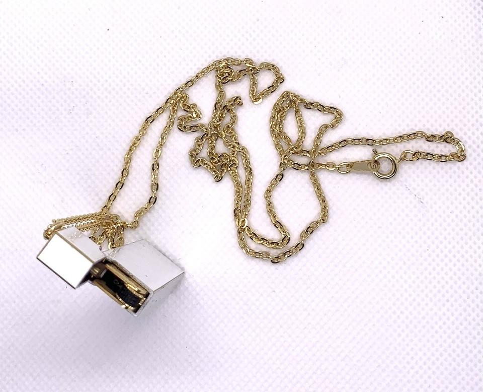 74cm Gold Tone Chain Necklace Miniature White Lighter Pendant 50x12x5mm | eBay UK