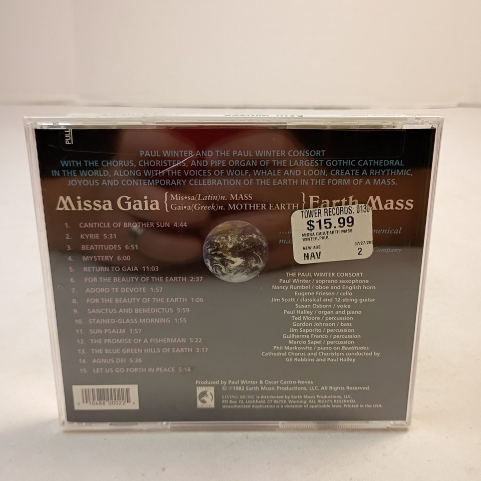 Missa Gaia / Earth Mass by Paul Winter CD, Living Music New Age Music ...