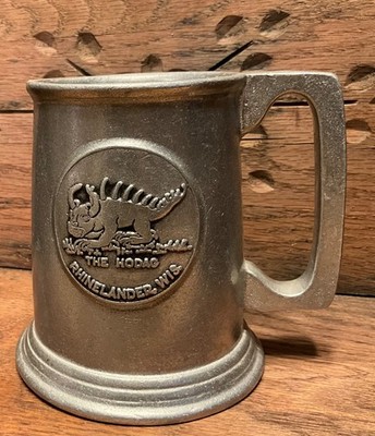 Rare Beer Stein Mug Wilton Armetale Hodag Rhinelander Wisconsin beer ...