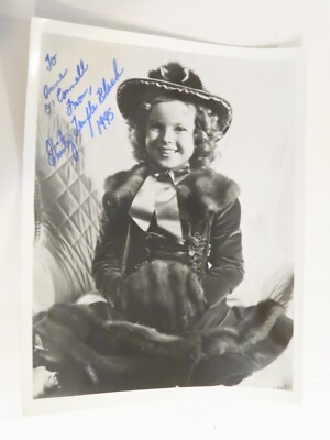 Signed Autographed 8 X 10 Photo Shirley Temple Child Star Actress | eBay
