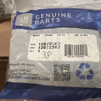 NEW Genuine GM Part 12672367 Fuel Injector O-Ring Kit AC Delco OEM | eBay
