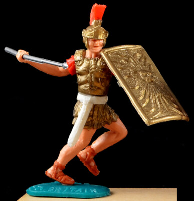 Timpo Swap-Type Roman - Red Crest w Pilum - 54mm toy soldier - base ...