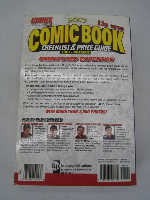Comic Book Checklist and Price Guide : 1961-Present by Brent ...