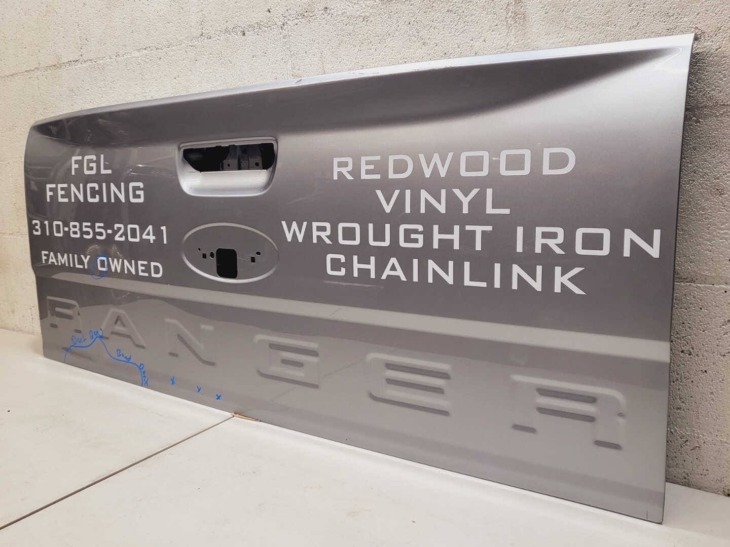 2019-2021 Ford Ranger Tailgate Trunk Lid Liftgate Shell | OEM | Silver ...