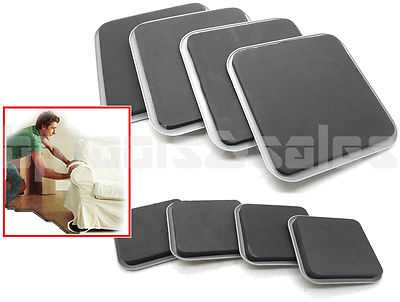 8pc Magic Moving Sliders Furniture Pad Protectors Sliders Floor Wood ...