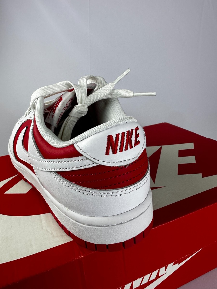 Nike Men's 8 Dunk Low Championship Red Lace Up Casual Nike Men's 8 Dunk Low Championship Red Lace Up Casual