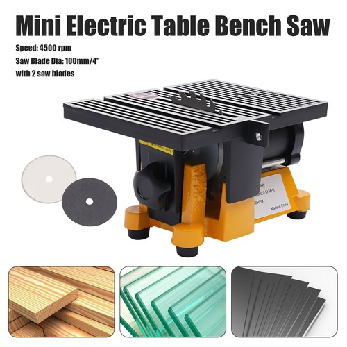 Portable Mini Table Saw Cutter Bench Cutting Machine Plastic Wood Metal ...