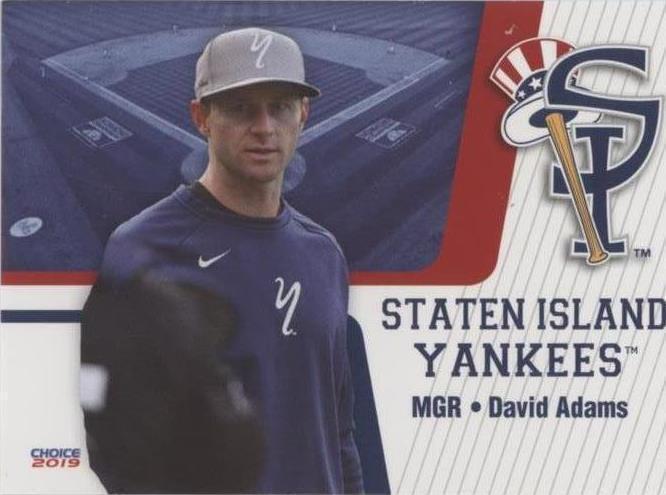 2019 Choice Staten Island Yankees - David Adams #01 (RC) for sale ...