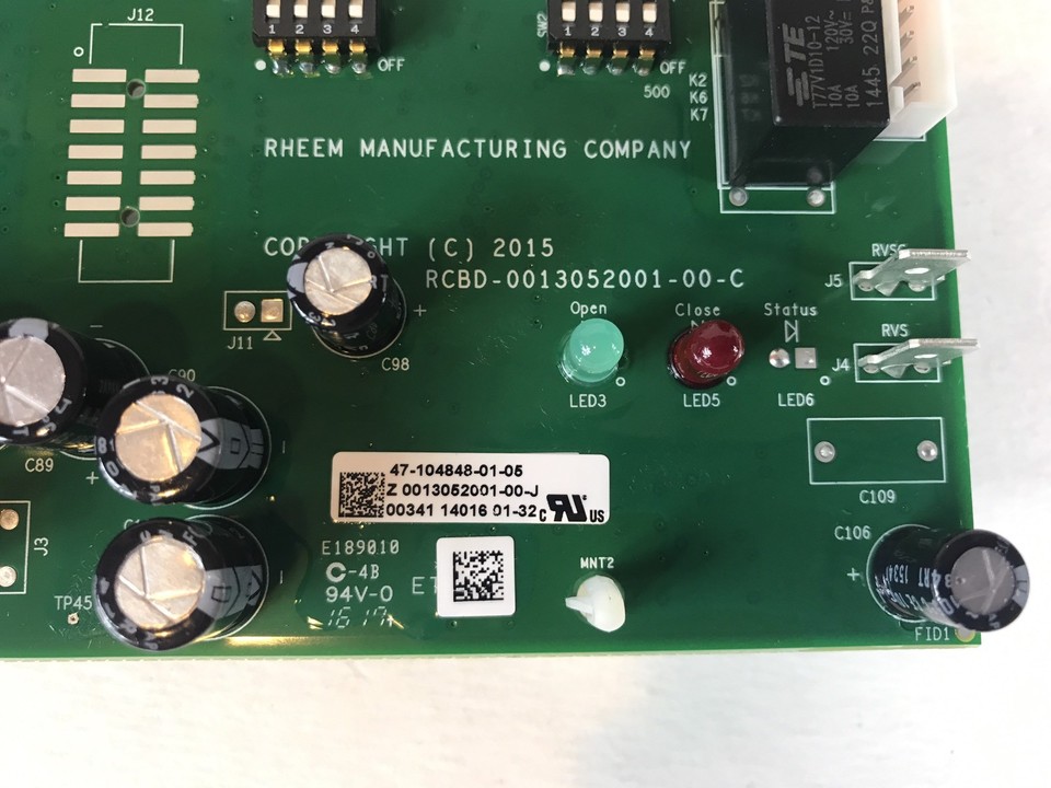 NEW GENUINE OEM RHEEM 47-104848-01 VARIABLE SPEED CONTROL BOARD for ...