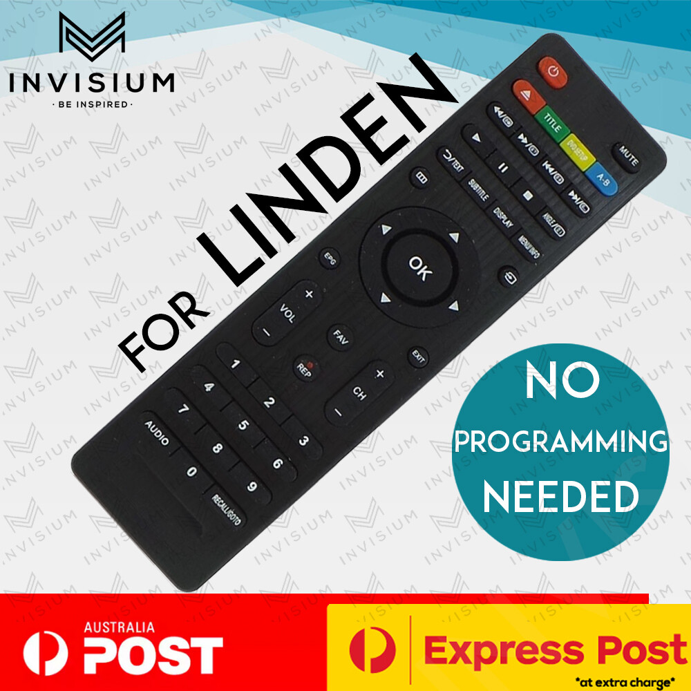 NEW LINDEN TV Remote Control for LISTED models only - No Programming ...