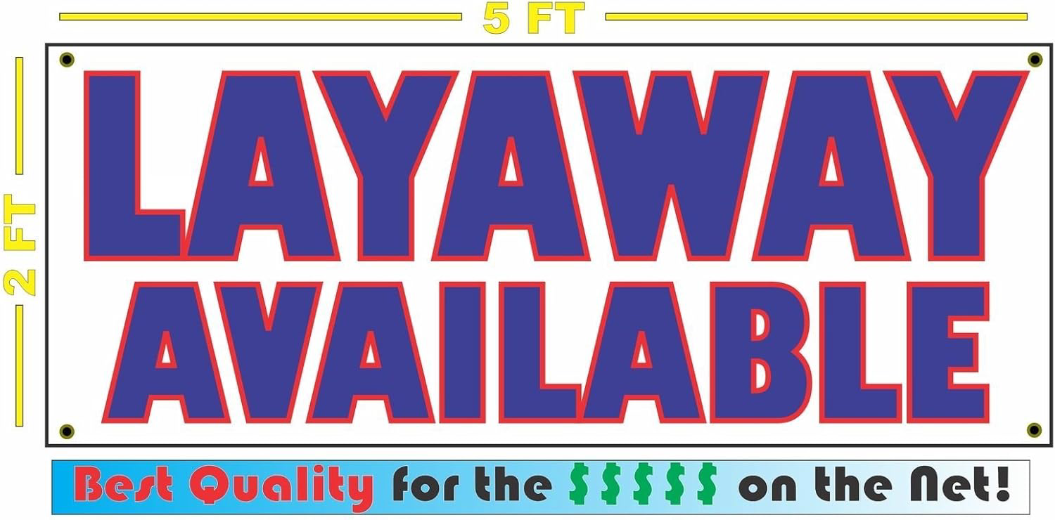 Layaway Available 2x5 Banner Sign | eBay