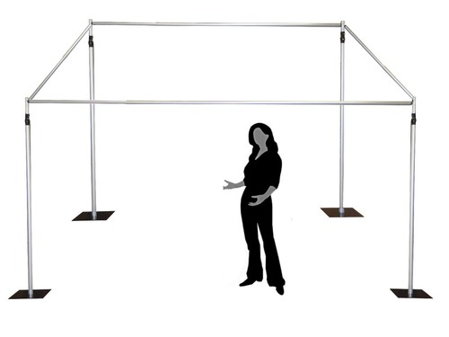 1.5-2.4m - telescopic isolation booth, drape support stand wedding ...