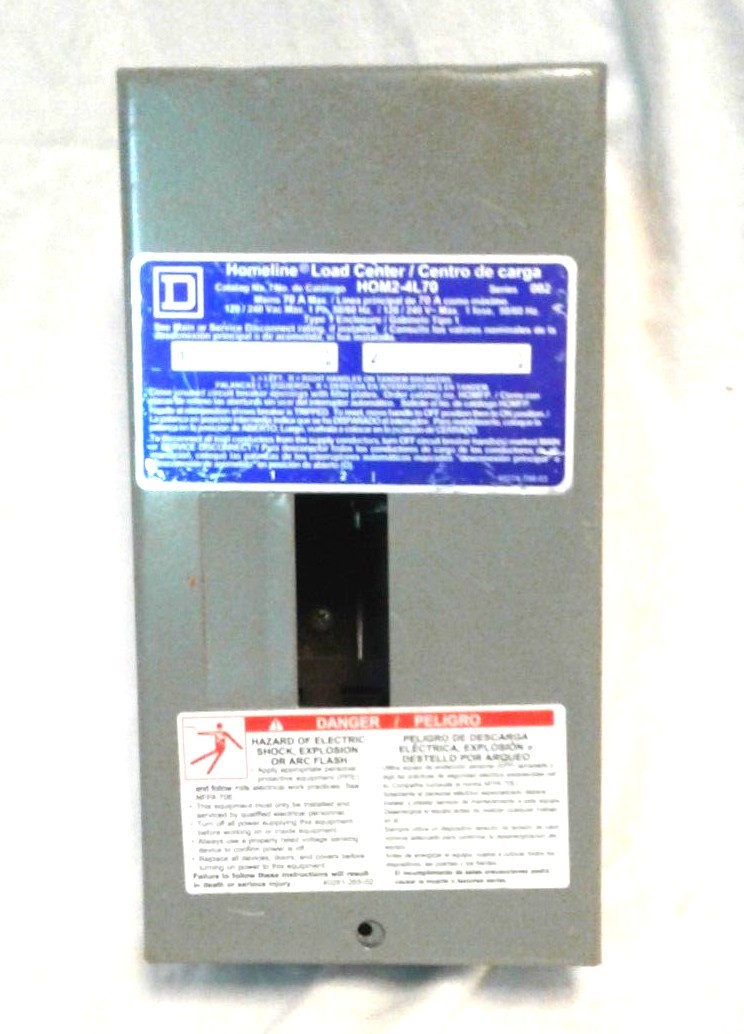 Square D by Schneider Electric HOM24L70RBCP Homeline 70-Amp 2-Space 4 ...