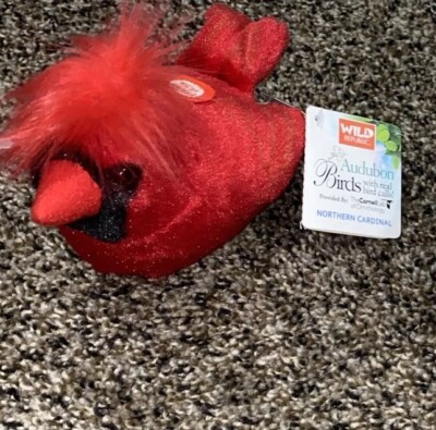 5” Northern Cardinal New Audubon Bird PLUSH From Wild Republic with ...