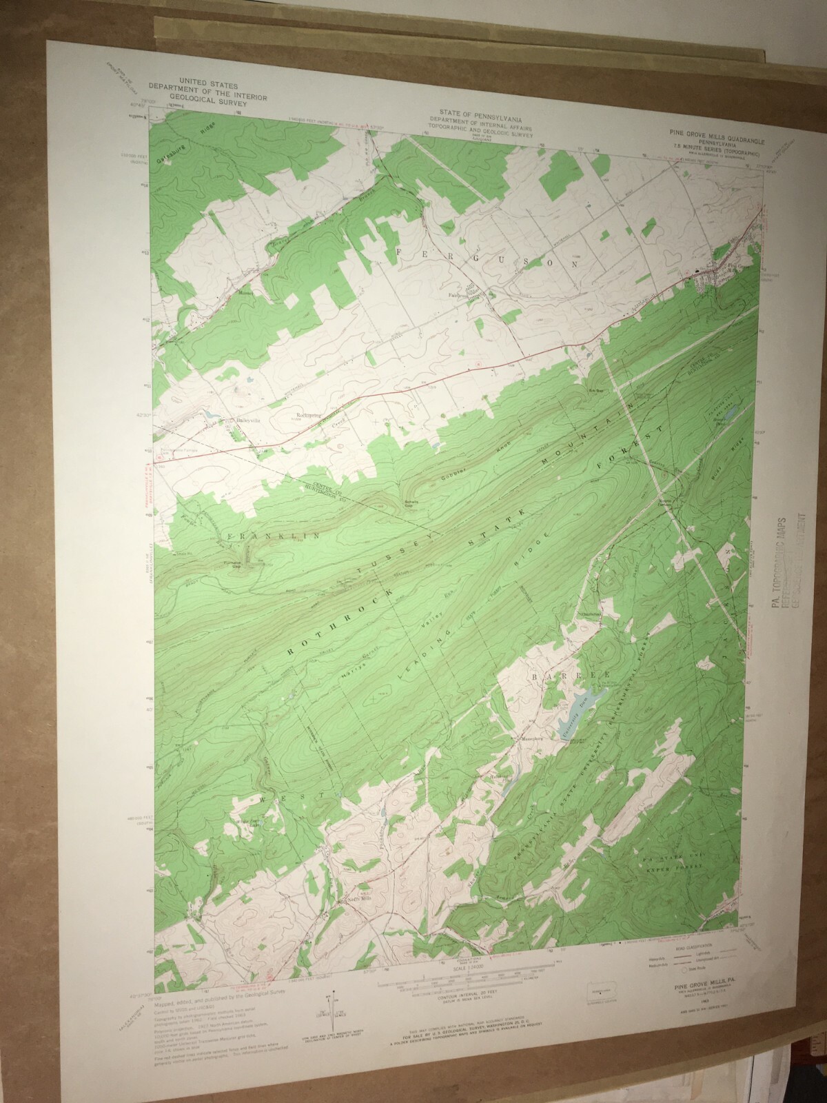 Pine Grove Mills Pa Map
