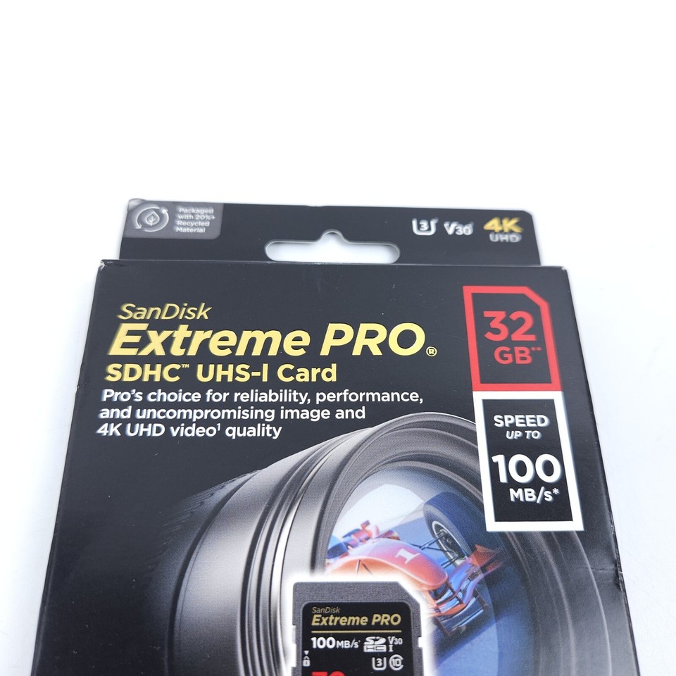 SanDisk Extreme PRO 32GB SDHC Memory Card 619659188689| eBay