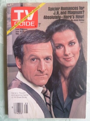 TV GUIDE 1982 Veronica Hamel "Hill Street Blues" NO LABEL | eBay