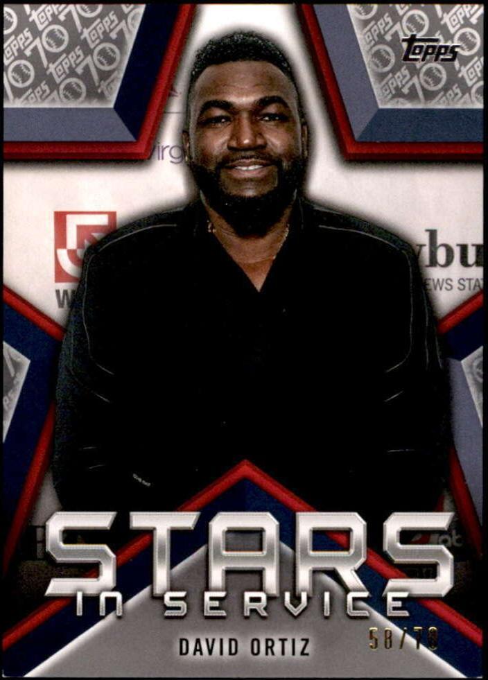 2021 Topps - Stars in Service David Ortiz #SIS-20 Platinum Anniversary ...