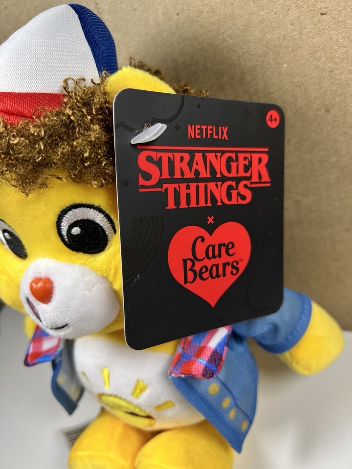 Netflix Care Bears x Stranger Things Funshine Bear as Dustin 9" Plush ...