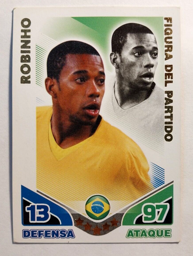 Argentina Parallel Topps Match Attax World Cup 2010 Robinho Foil Card ...