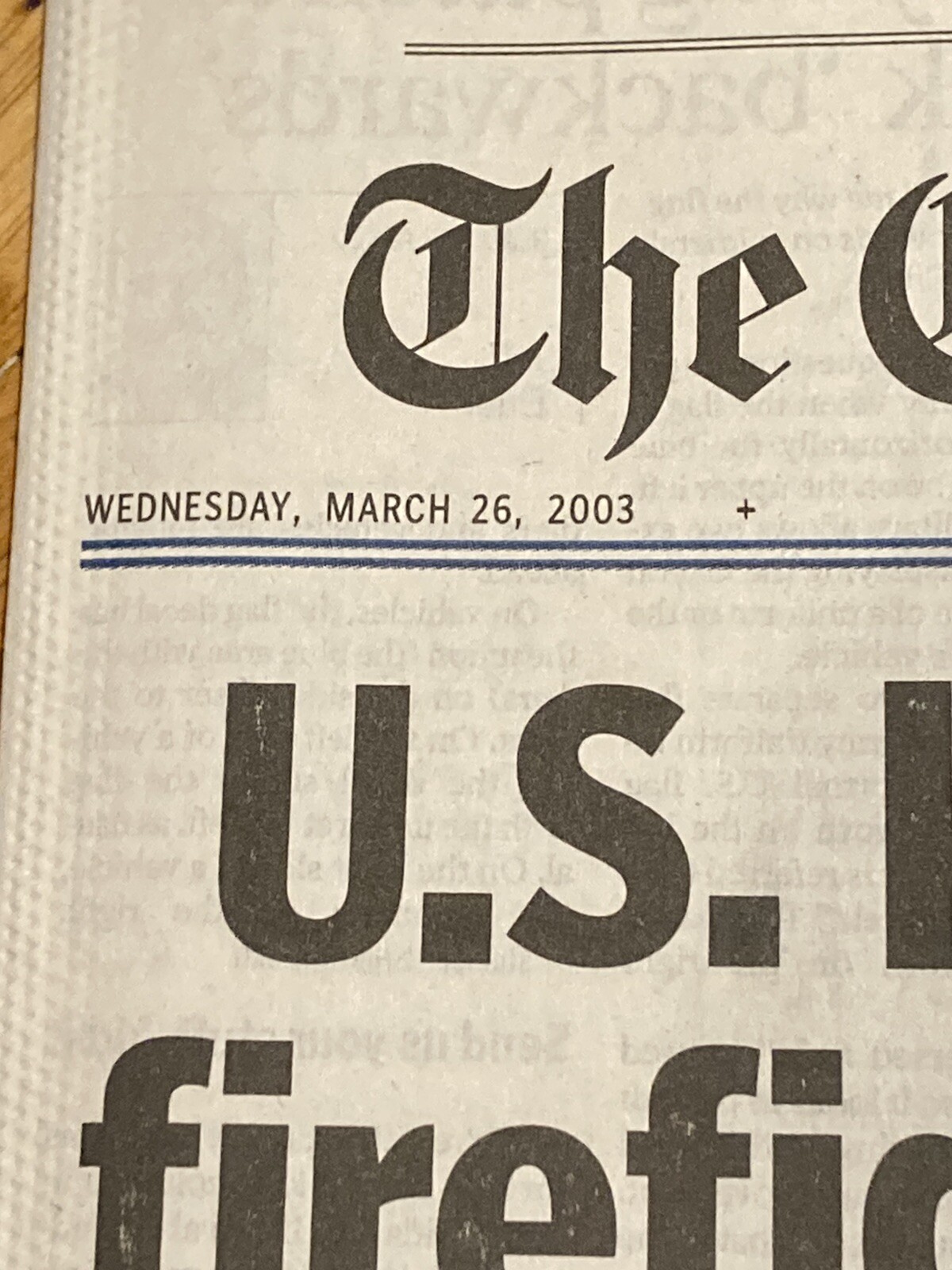 Iraq War Battle of Najaf March 26 2003 Historic Military Collectible ...