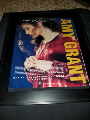 Amy Grant Heart In Motion Rare Original Promo Poster Ad Framed! | eBay