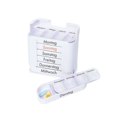 Tablettendispenser 7 Tage Schiebedeckel Tablettenbox Organizer ...