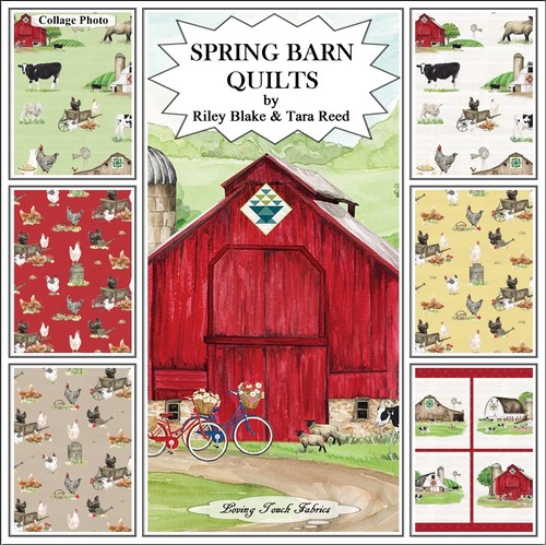 Spring Barn Quilts, Riley Blake, Farm Animals, Fabrics, Priced By 1/2 ...