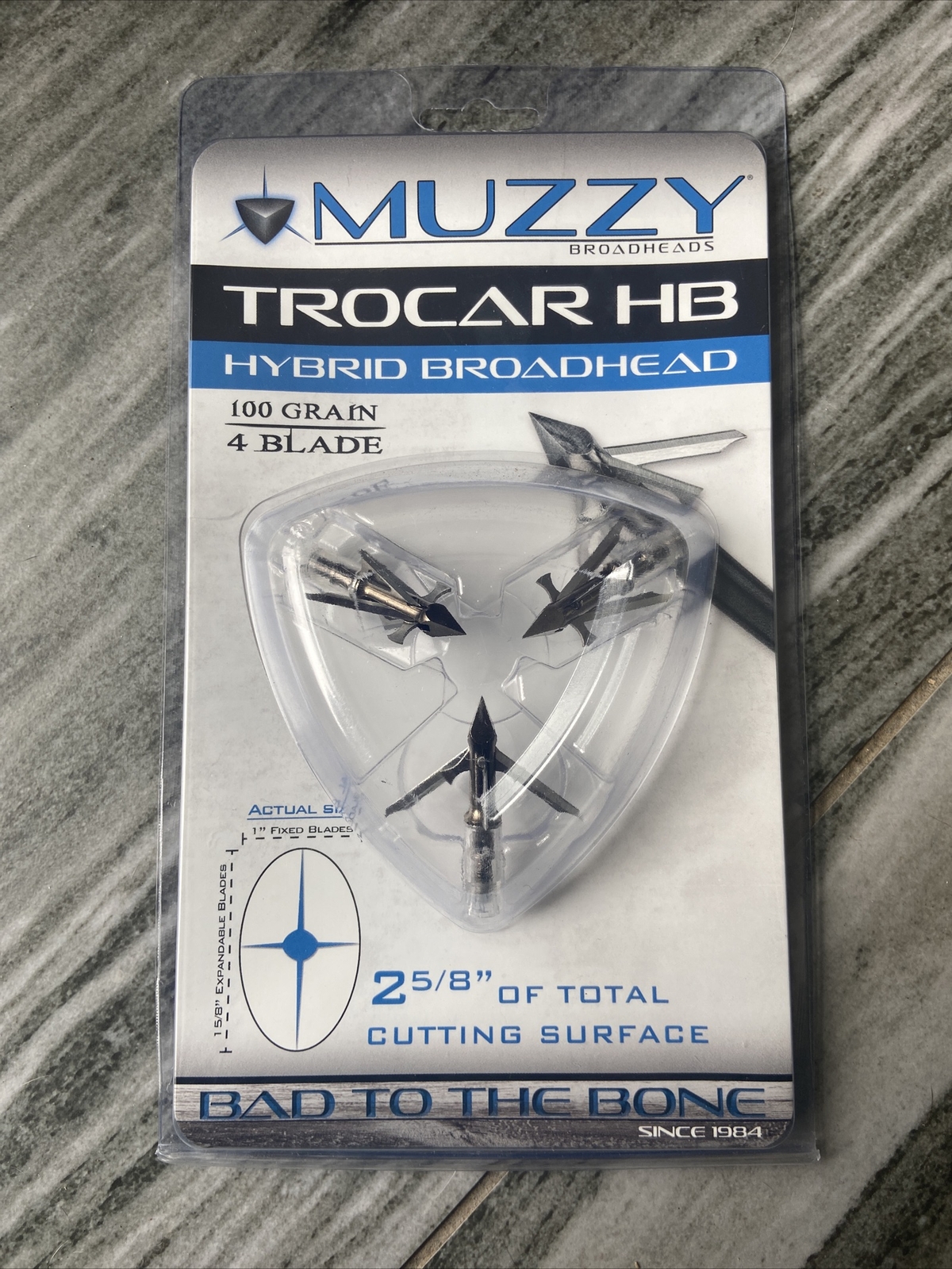 Muzzy 297 Trocar HB Hybrid 4 Blade Broadhead for sale online | eBay