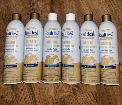 6 Pack Faultless PREMIUM LUXE FINISH All-Color Fabric PRO GRADE Starch ...