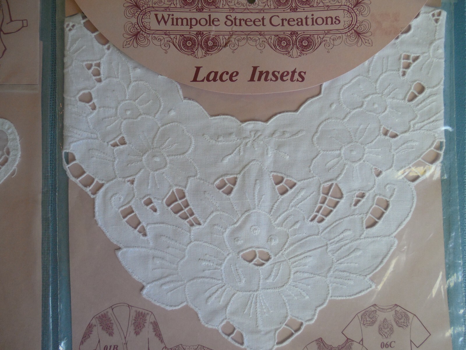 NEW! Lot of 4 Wimpole Street Creations Lace Insets Insert: 2 are Full ...