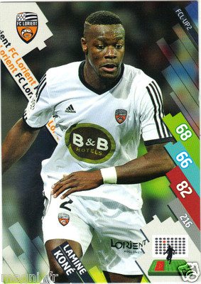 Panini Foot Adrenalyn 2014/2015 - Lamine KONE - FC Lorient (A3106) | eBay