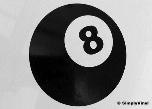8 BALL POOL SNOOKER CAR STICKERS FUNNY JDM DUB JAP DECALS BUMPER WINDOW ...