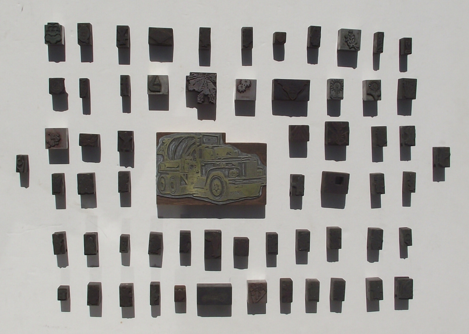 HUGE Lot of SIXTY-TWO Vintage Printing Press Blocks | eBay