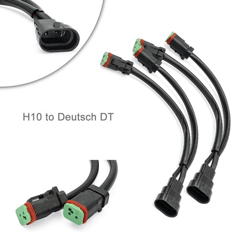 2x H10 H12 to Deutsch DT DTP Y-shape Dual Output Splitter Adapter ...