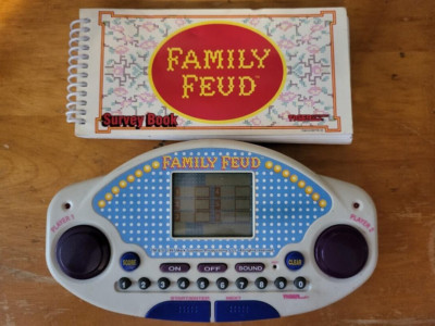 Family Feud Handheld Game with Cartridge & Book Tiger Electronics 1997 ...