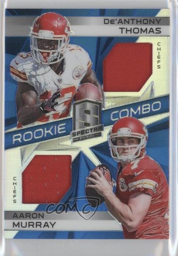 2014 Panini Spectra Blue Prizm 9/49 Aaron Murray De'Anthony Thomas #CR ...