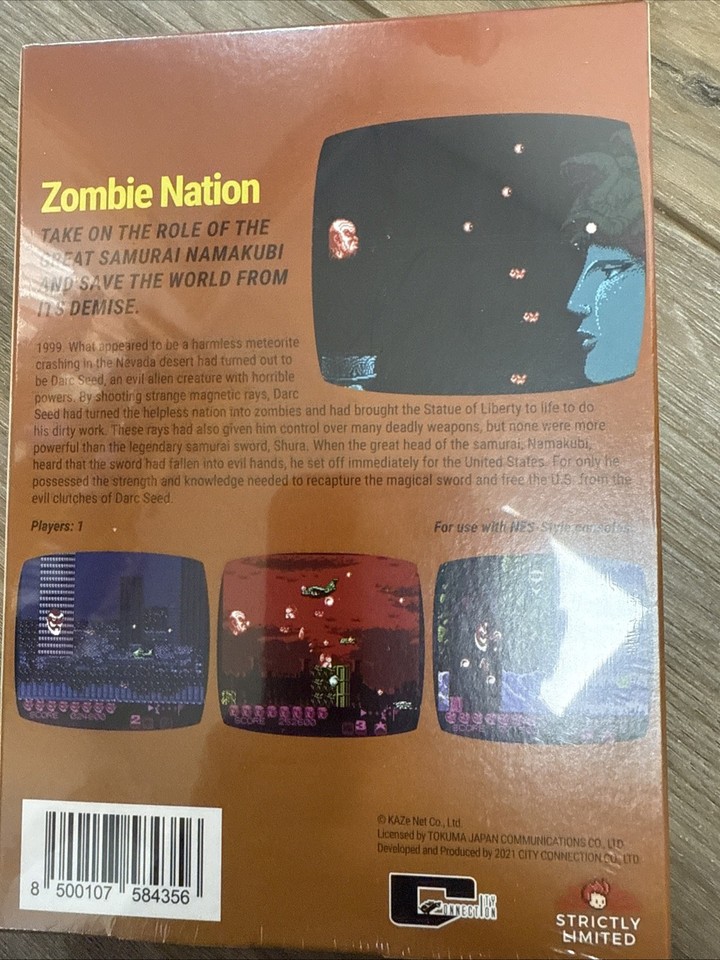 Abarenbo Tengu & Zombie Nation Strictly Limited Games NES NTSC REPRO ...