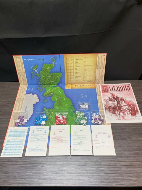 Avalon Hill War Games Britannia Board Game Unpunched Complete. 873 for ...