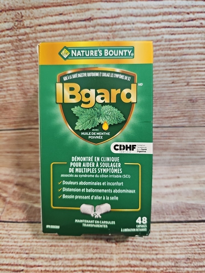 IBgard for Irritable Bowel Syndrome 48 Capsules Exp 2/26 BOX DAMAGED ...