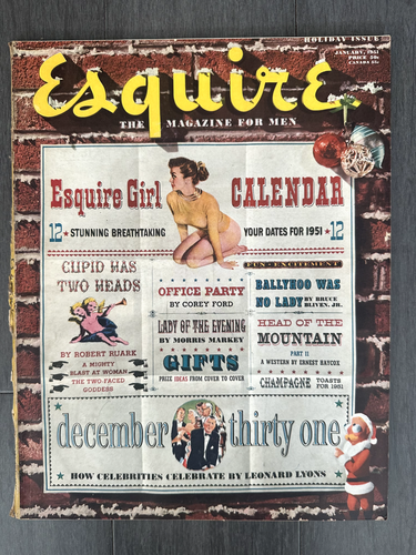 Esquire - January 1951 - Holiday Issue - Esquire Girl Calendar | eBay