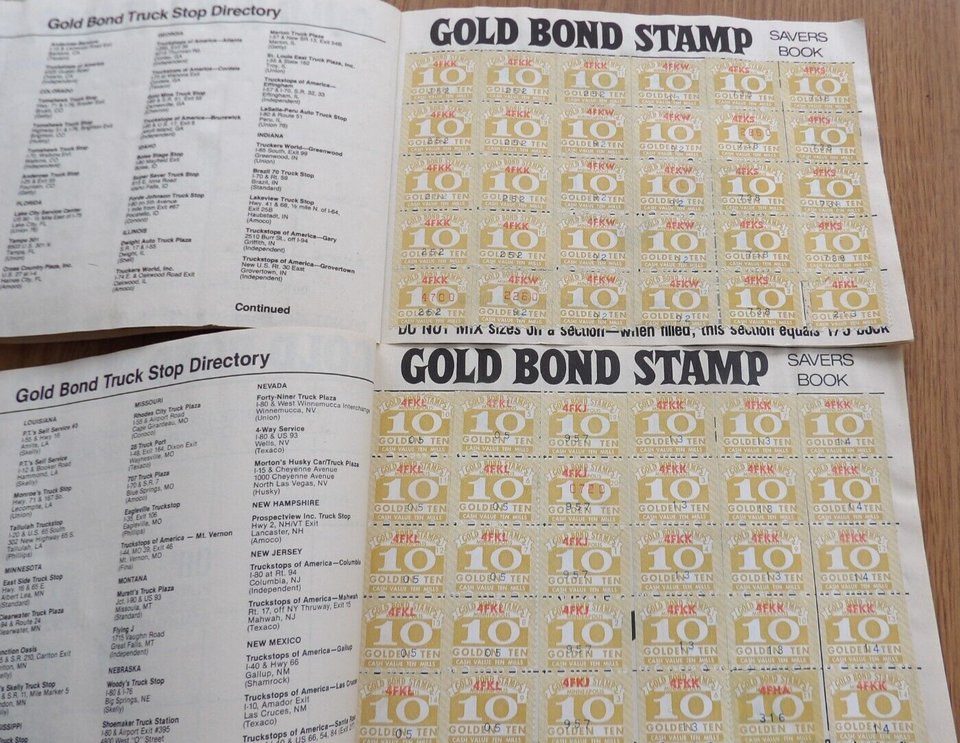 Lot of 2 Vintage Gold Bond Stamps Gold Country Minneapolis Trading ...
