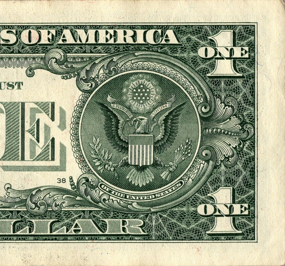 Four Digit Ladder Broken Radar Fancy Serial Number One Dollar Bill ...